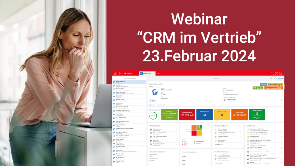 Webinar: CRM im Vertrieb – Kunden begeistern und Umsätze steigern